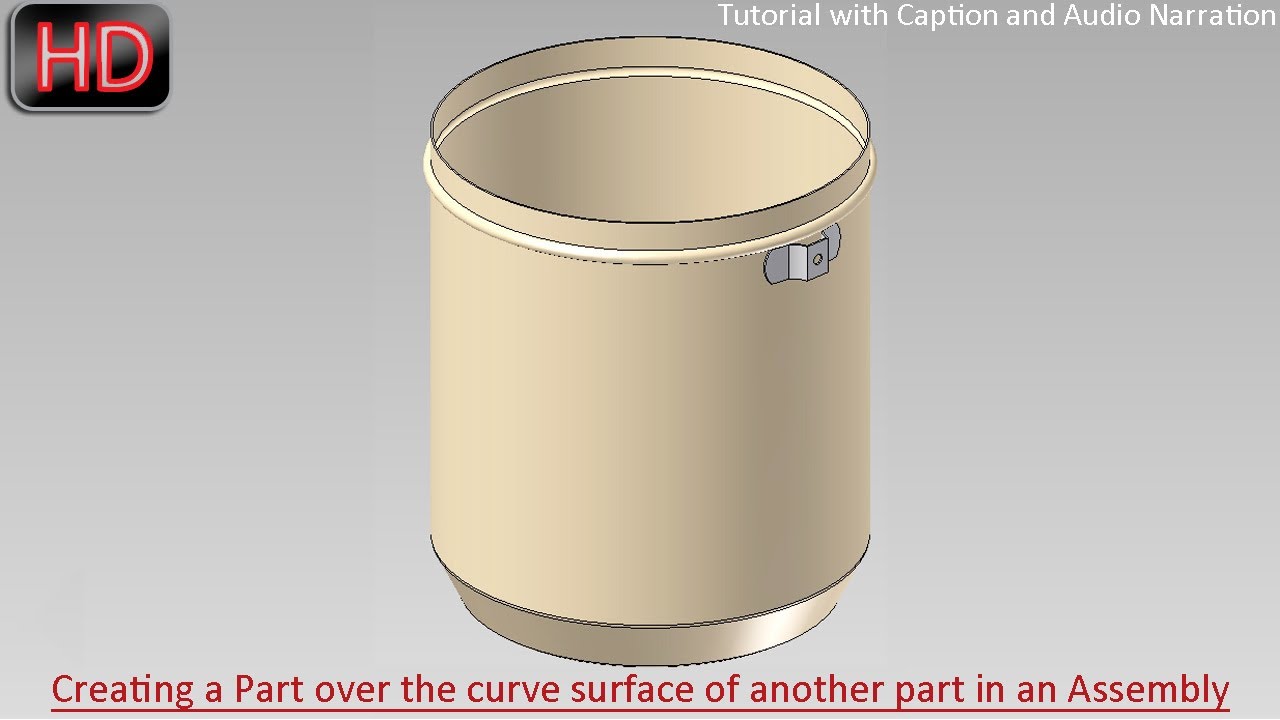 Creating a Part on the curve surface in Assembly-Autodesk Inventor ...