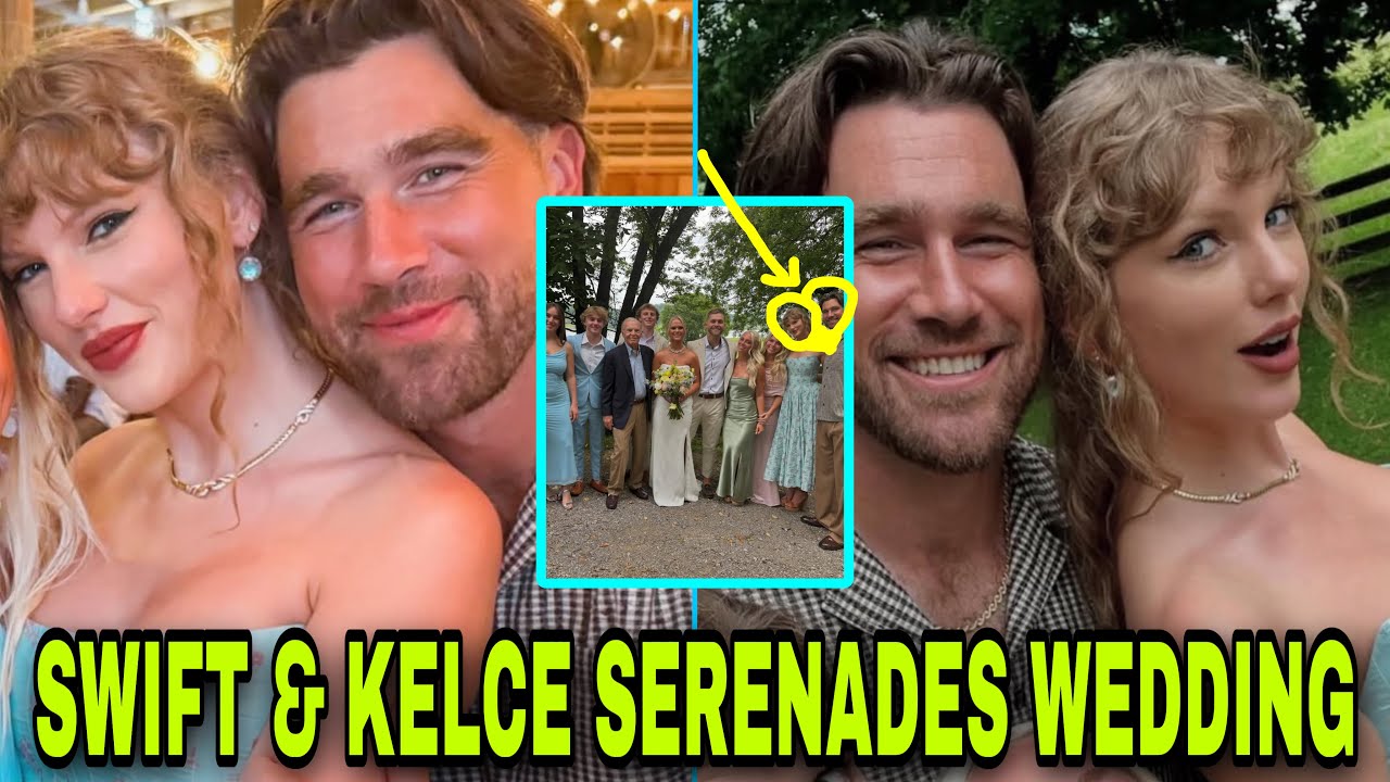 Taylor Swift Serenades Wedding Guests: Stunning Blue Dress & Kelce's ...