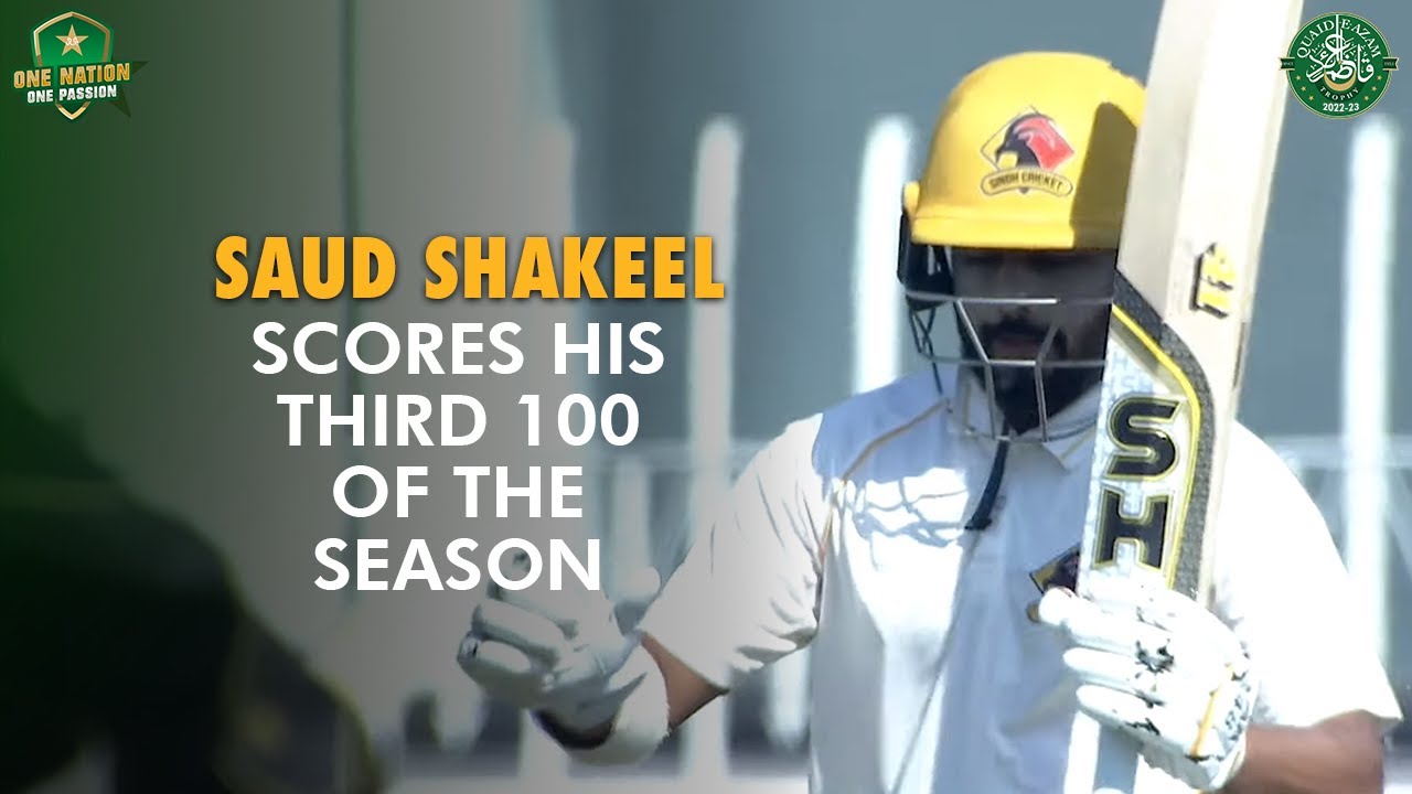 Saud Shakeel Scores His Third 💯 of the season | Balochistan vs Sindh ...