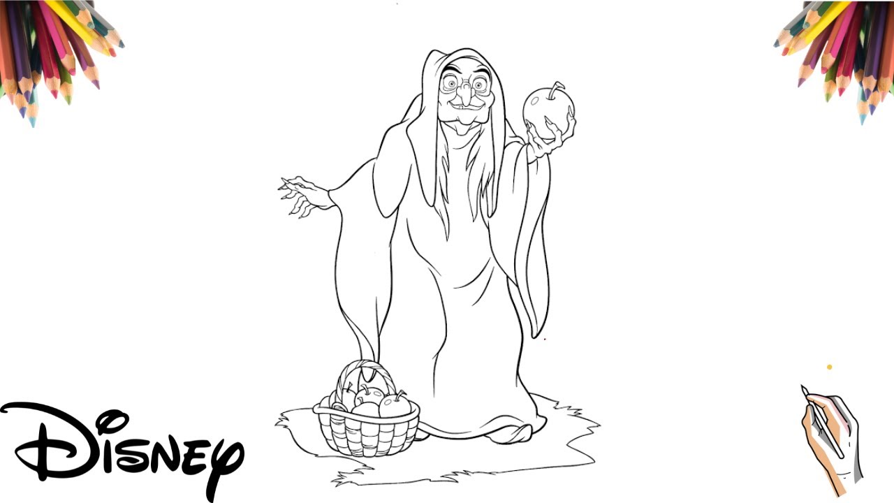 COMO DESENHAR A RAINHA MÁ | HOW TO DRAW THE EVIL QUEEN - YouTube