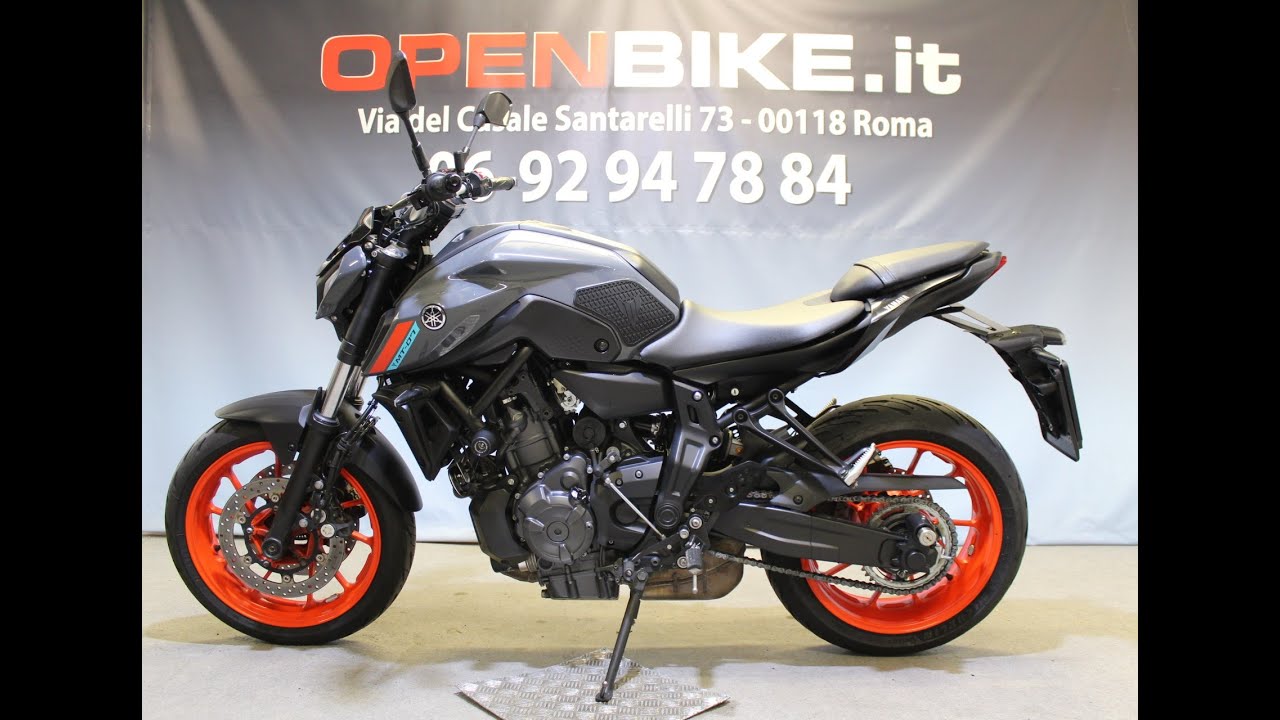 Yamaha MT-07 ABS Euro 5 Anno 06/2021 Km 15.700 - www.openbike.it - YouTube
