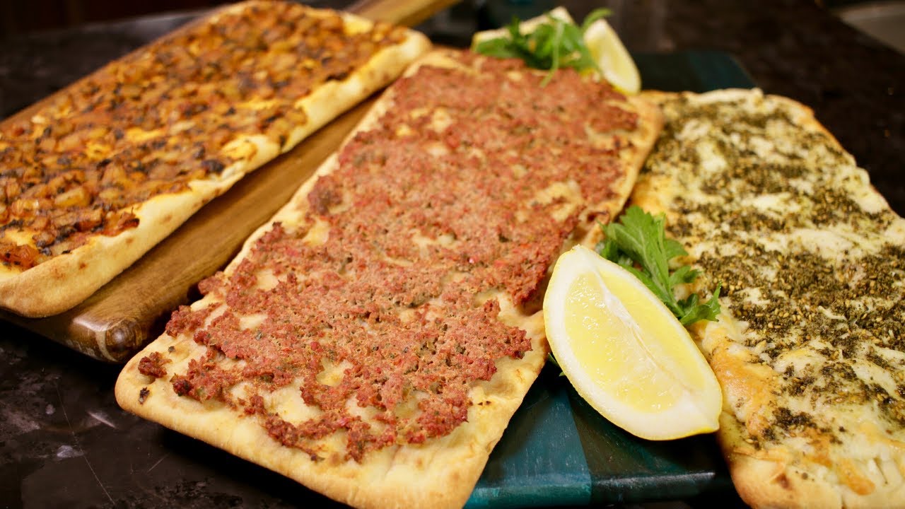 How to make 3 Easy Appetizer Flatbreads (Assyrian Food) - YouTube