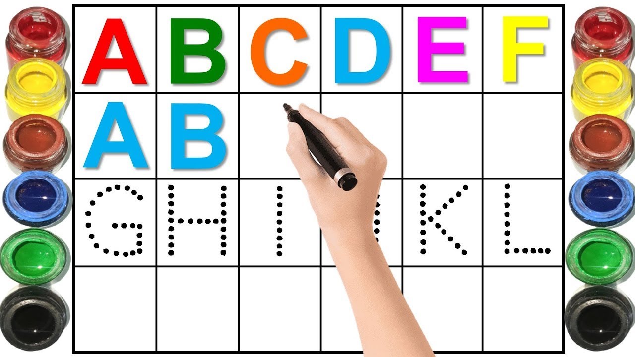 ABC for Kids | Tracing ABC Drawing Alphabet for kids| tracing ABC up to ...