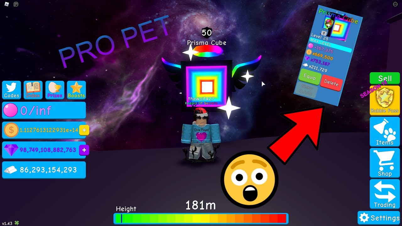 Prisma Cube Showcase! (OP STATS) - YouTube