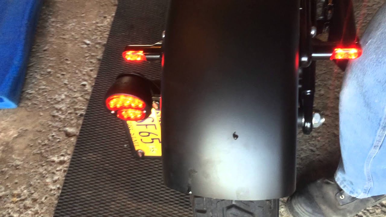 Softail Slim new taillight - YouTube