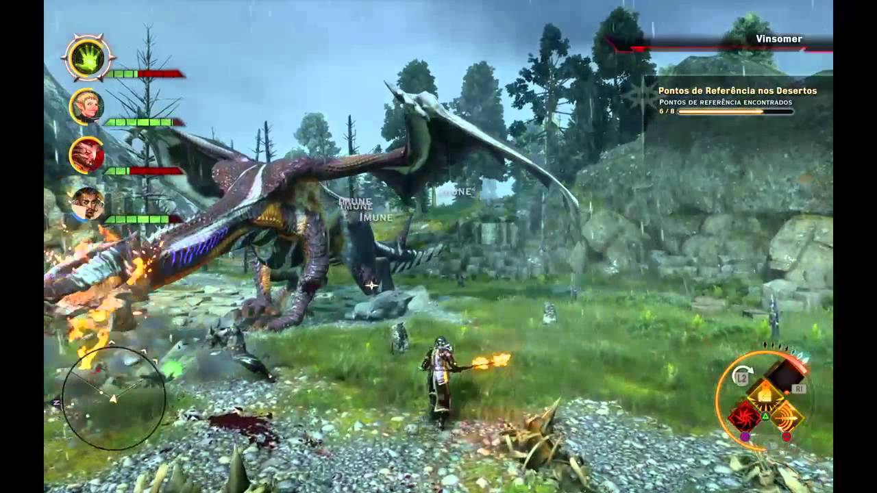 Dragon age inquisition dragao vinsomer - YouTube