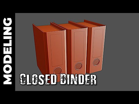 BLENDER: MODELING A CLOSED BINDER - YouTube