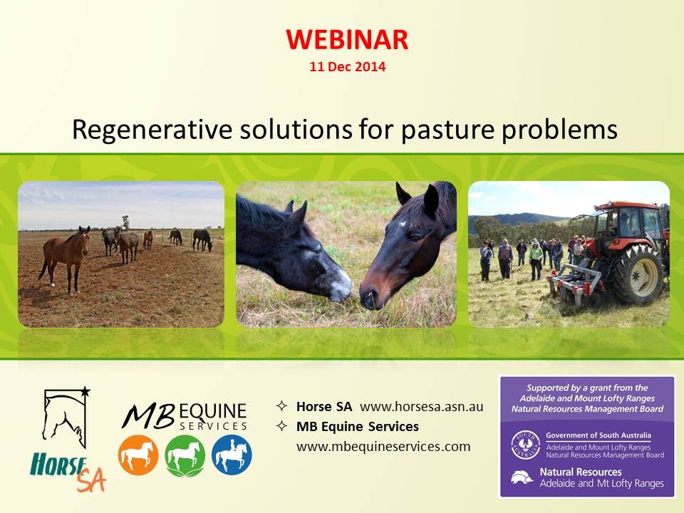 Regenerative solutions for pasture management on horse properties # ...