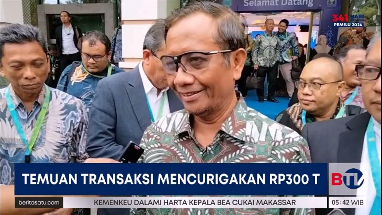 Mahfud MD Temukan Transaksi Mencurigakan di Lingkungan Kemenkeu Rp 300 Triliun - YouTube