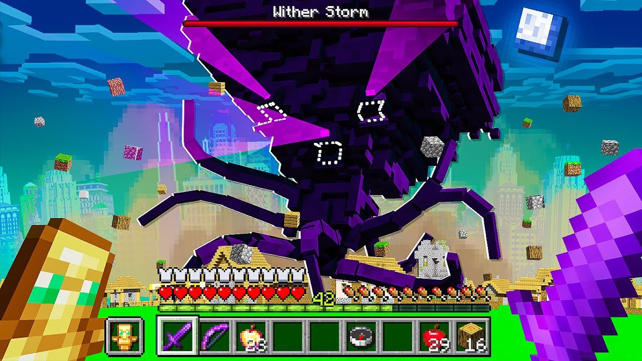 I Spawned the WITHER STORM in Minecraft... - YouTube
