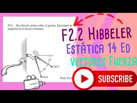 Problema Fundamental F2.2 Estática Hibbeler 14 ed - YouTube