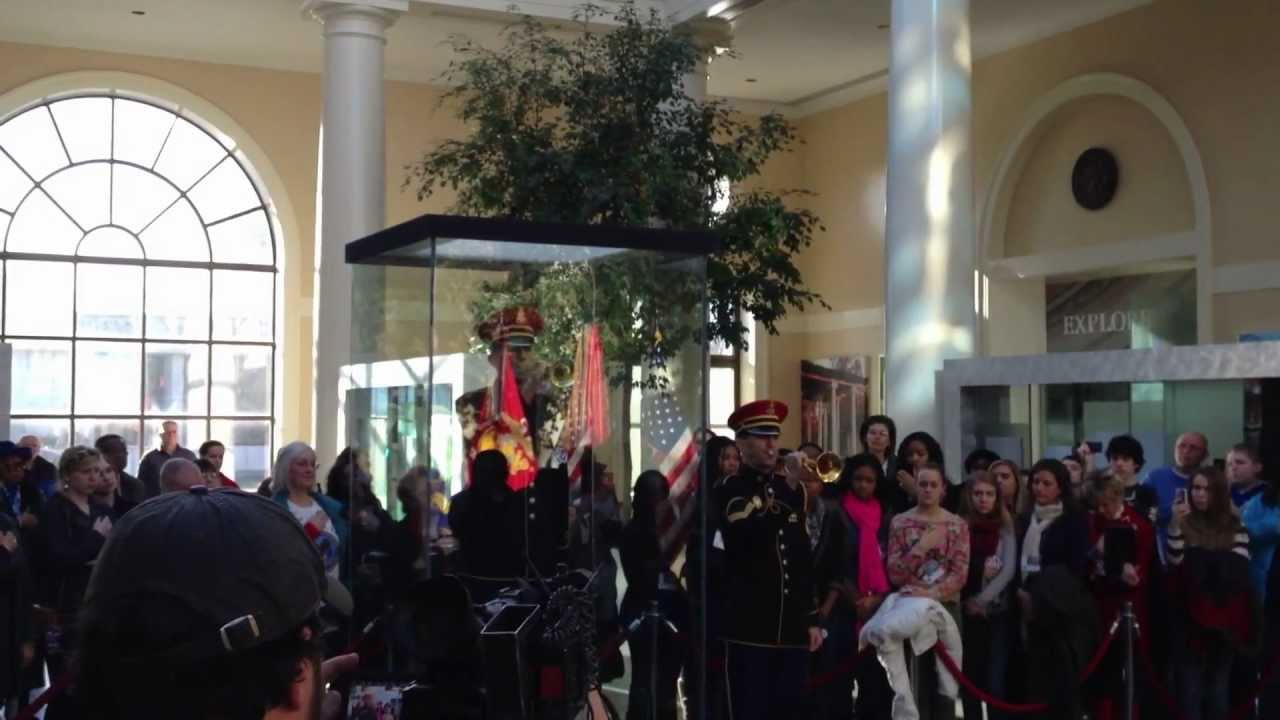 Jesse Tubb - Unveiling of Bugler Statue - Taps - YouTube