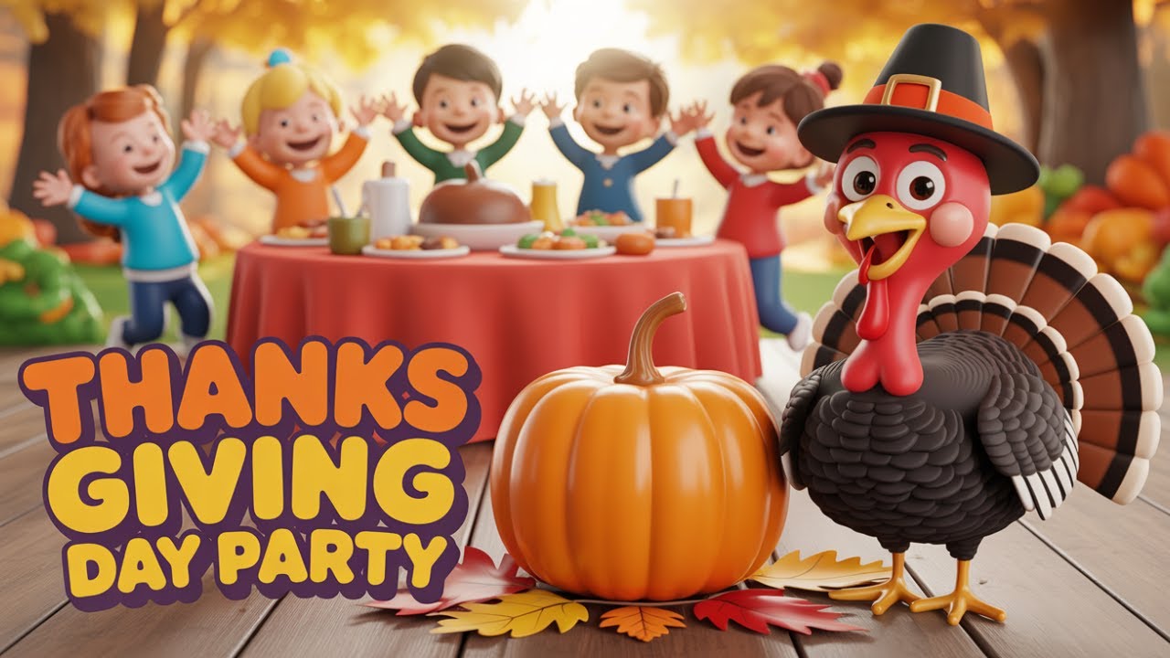 “Thanksgiving Day Song for Kids | Fun & Happy Thanksgiving Rhyme ...