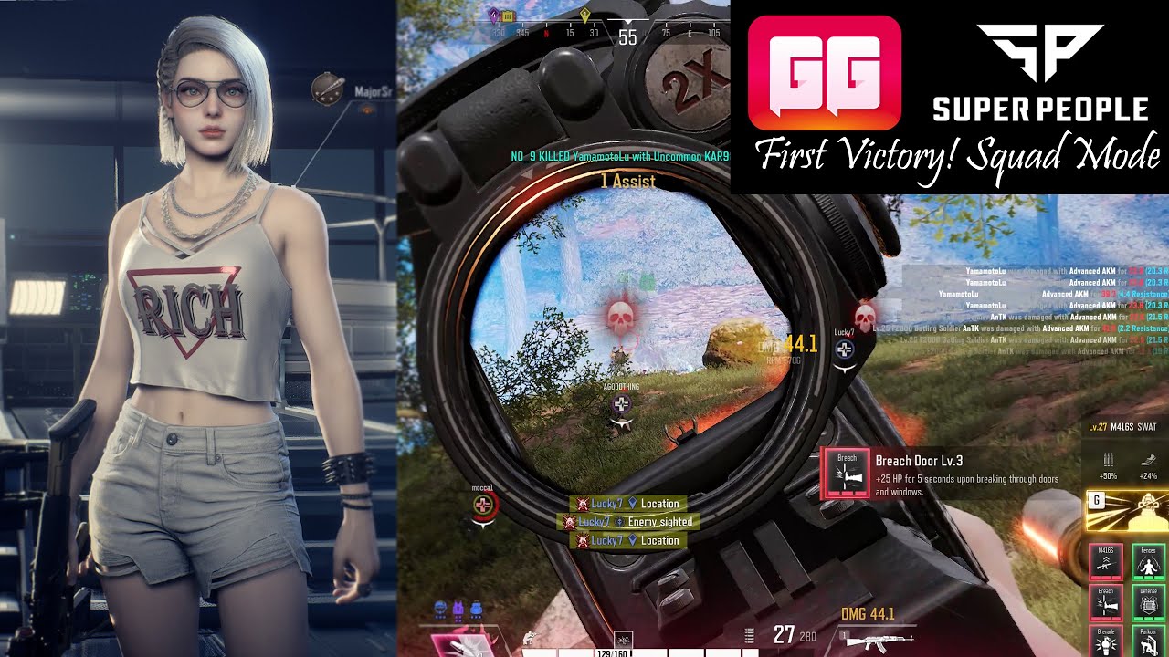 Super People - CBT (Steam) - Gameplay - Squad Mode - My First Victory ...