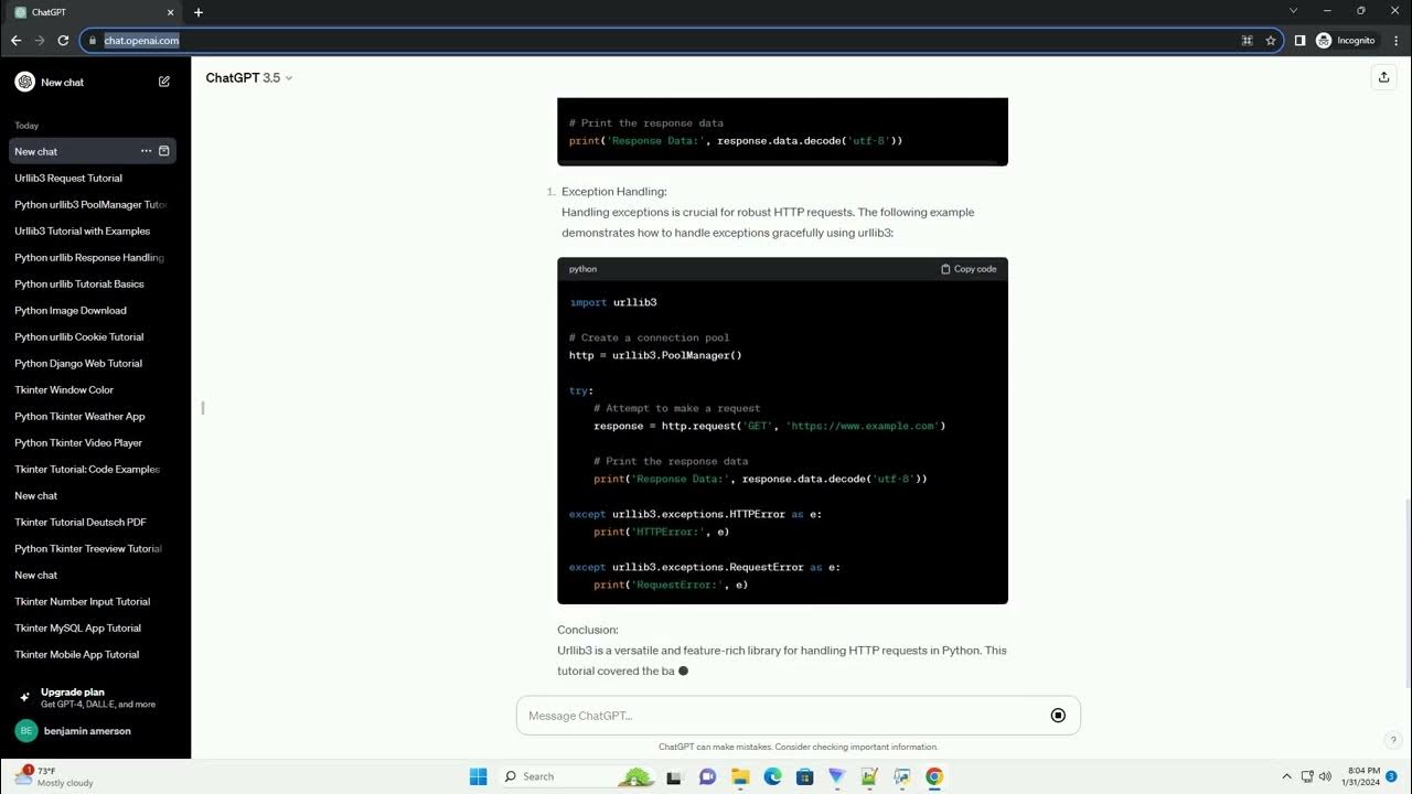 python urllib3 tutorial - YouTube