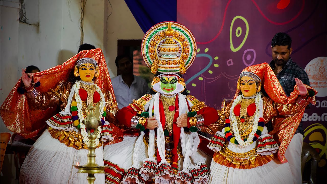 Kathakali group state A GRADE | Deva Nanda.S |Uthara swayamvaram | # ...