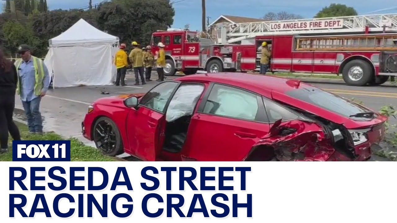 Multi-car deadly crash likely caused by street racing - YouTube