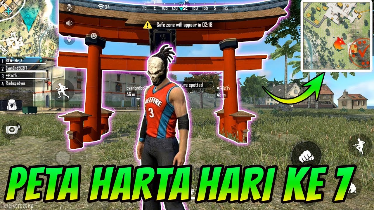 Lokasi Peta Harta Free Fire Elite Pass Fabled Fox Hari Ke 7 - YouTube