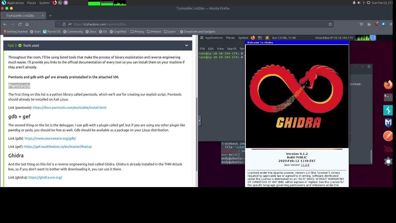 ret2libc ASLR Bypass - 64 bit Linux - YouTube