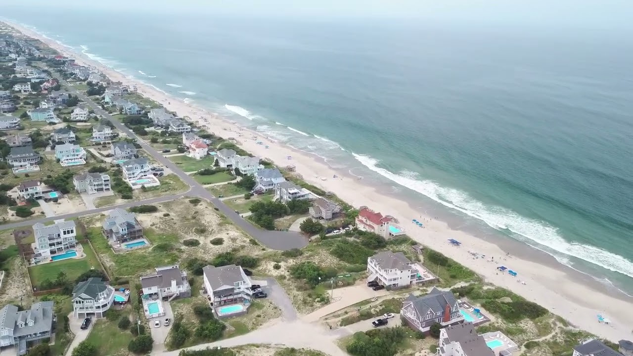 Corolla, Outer Banks, North Carolina - Aerial Drone 4K Footage - August ...