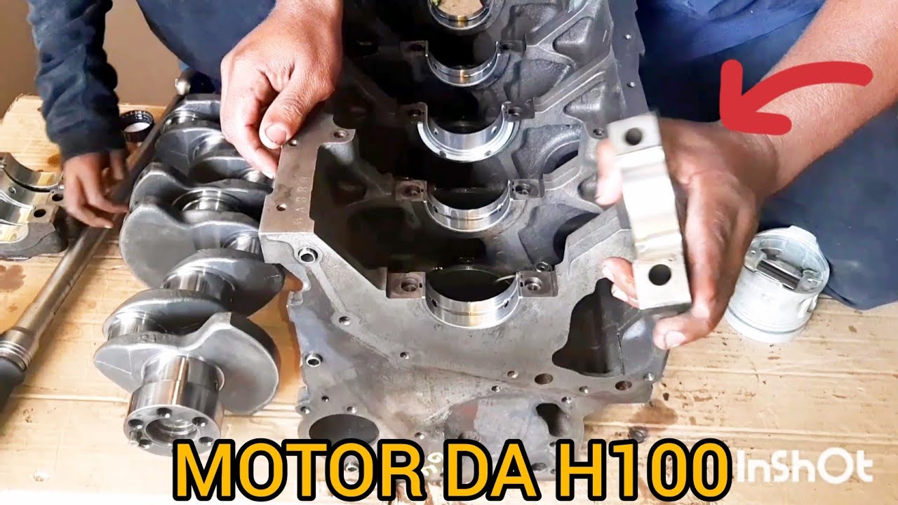 montagem do motor da H100 Hyundai 2.5 diesel parte 01 - YouTube