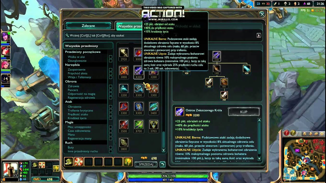 Testowa gra LoL-a próba 1 :] - YouTube