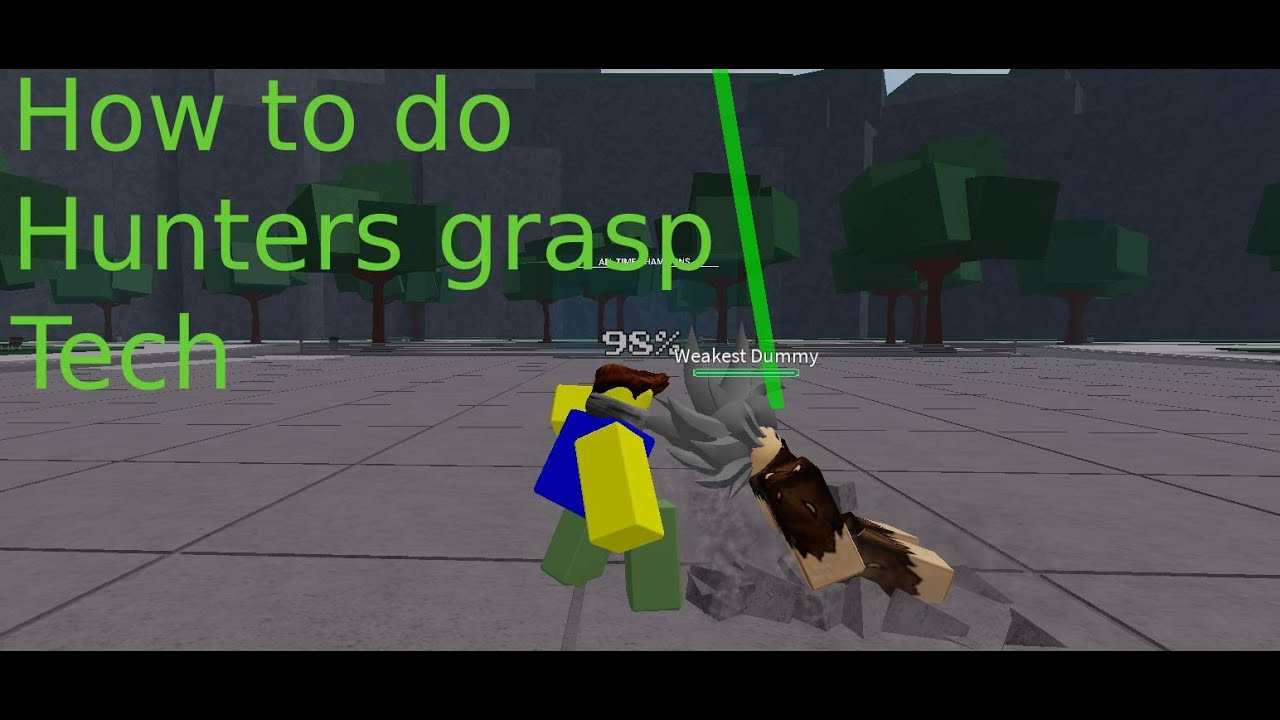 How to do Hunter's grasp (The Strongest Battlegrounds) - YouTube