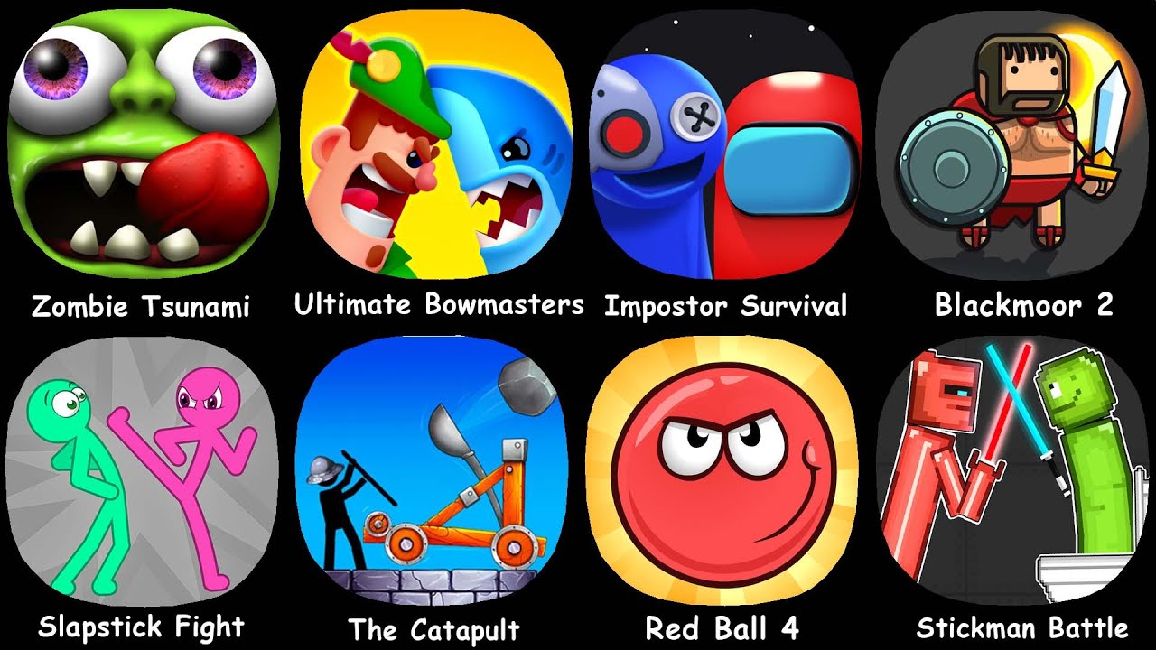 Zombie Tsunami, Ultimate Bowmasters, Impostor Survival, Blackmoor 2 ...