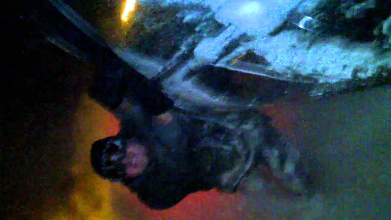 Skitching during blizzard - YouTube