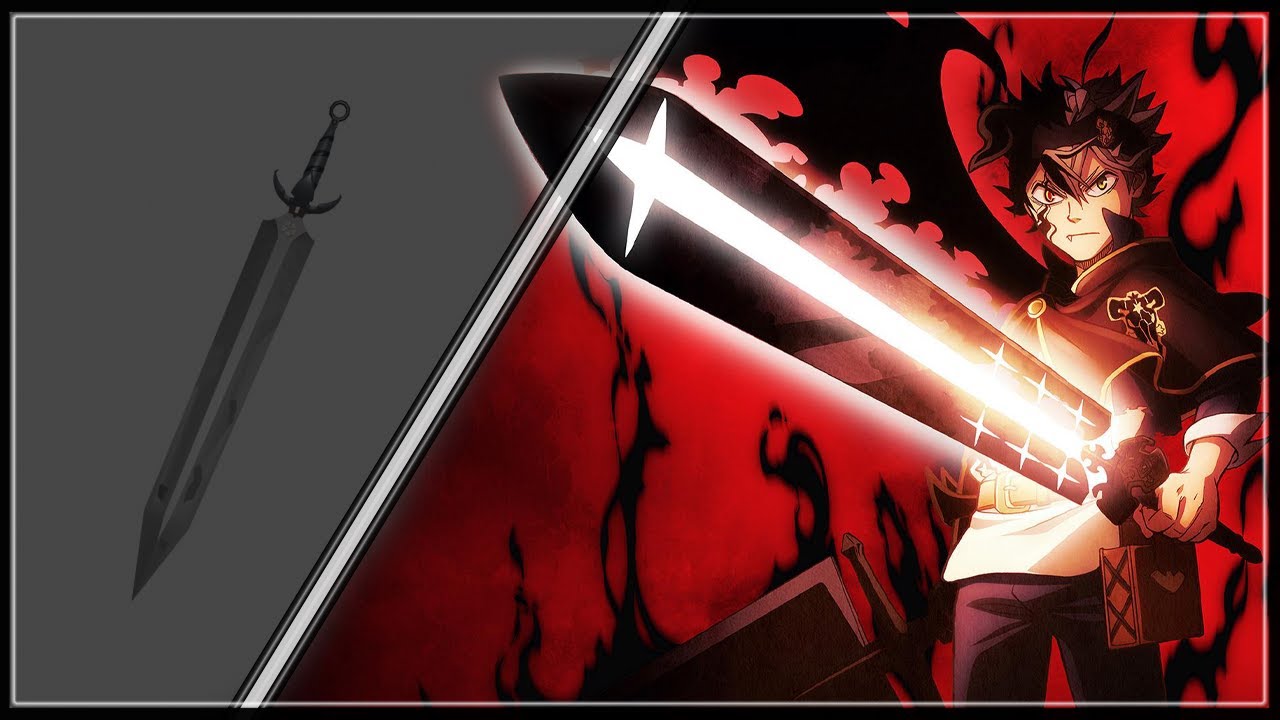Black Clover Asta Demon Dweller Sword | Blender 3D Modeling - YouTube