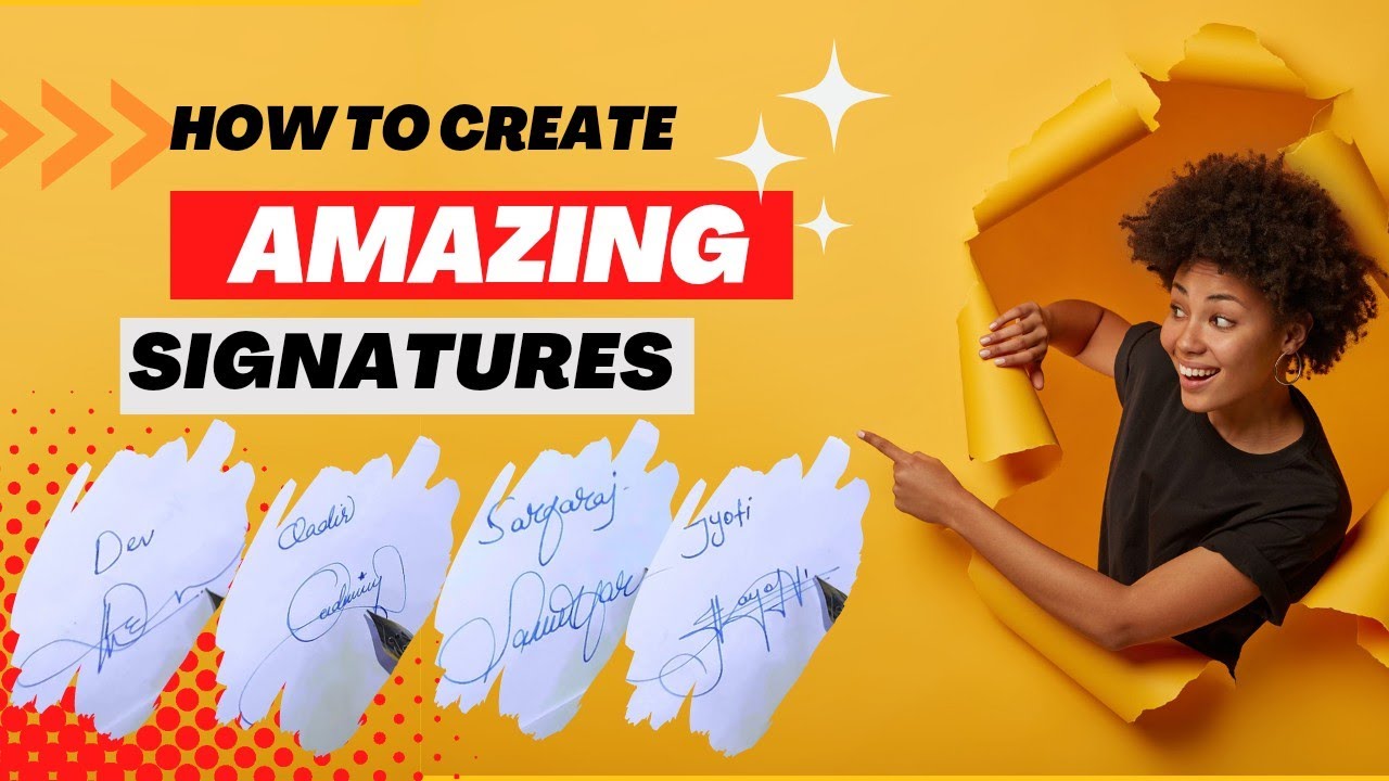 How To Creat Amazing | Beautiful Signature | initial || Sign Amazing ...