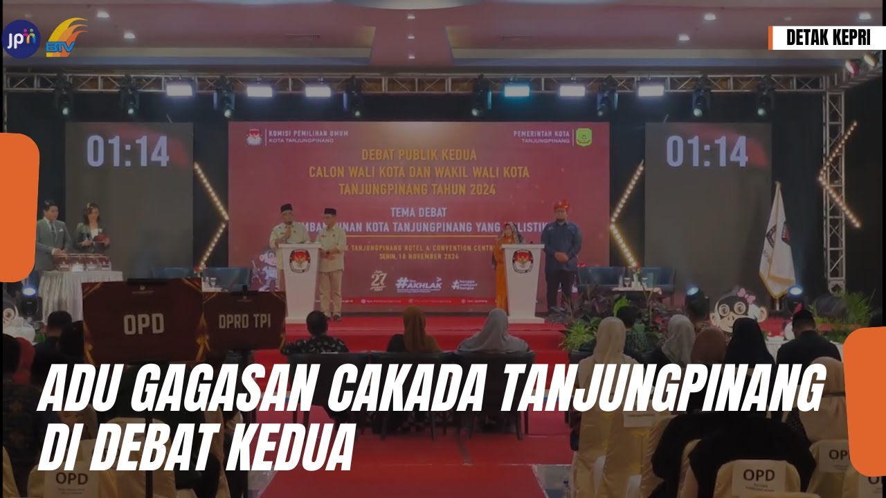 ADU GAGASAN CAKADA TANJUNGPINANG DI DEBAT KEDUA - YouTube
