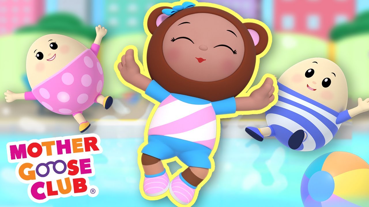 Swimming + More | Mother Goose Club Cartoons #NurseryRhymes - YouTube