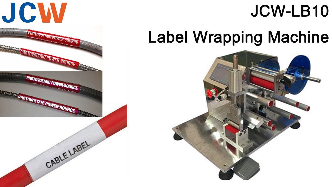 Cable Labeling Machine丨Cable Label Wrapping Machine丨JCWelec - YouTube