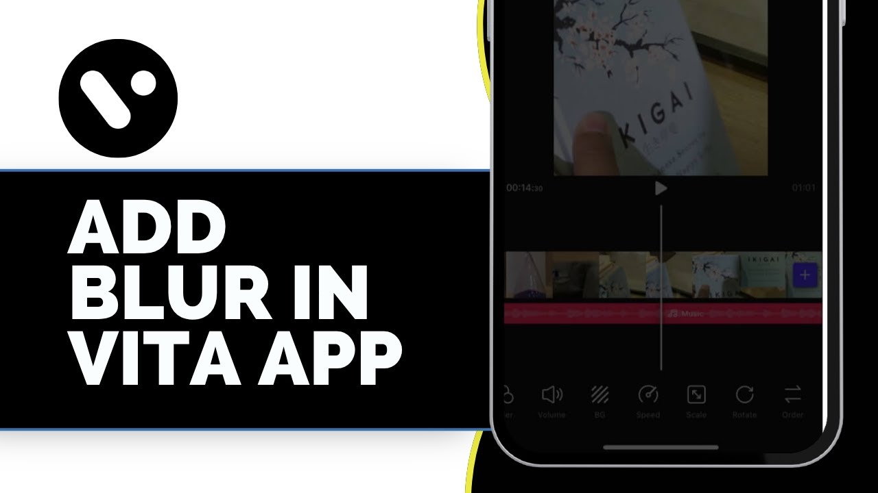 How to Add Blur in Vita App | Make Your Video Blur - YouTube