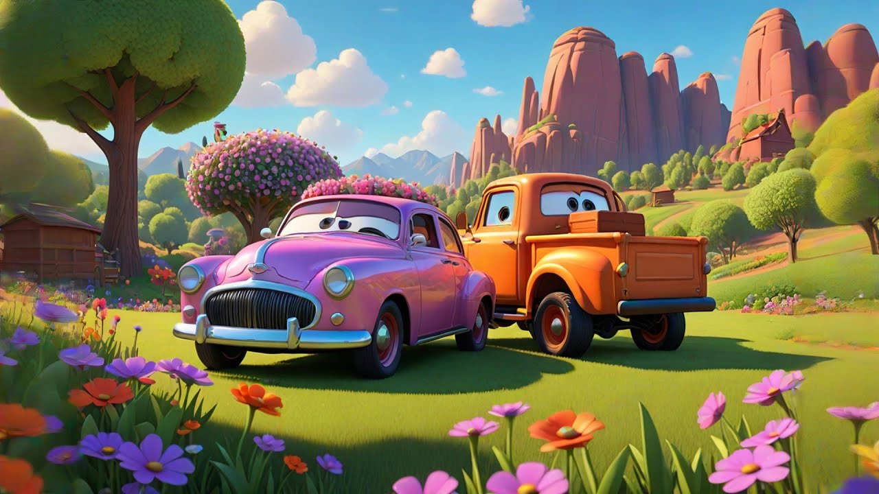 Ten Little Cars Racing Fast | Fun Kids Song | Counting and Racing ...