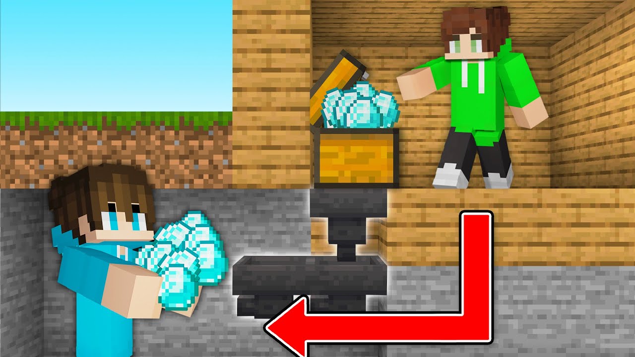 8 Ways To Steal Diamonds in Minecraft - YouTube