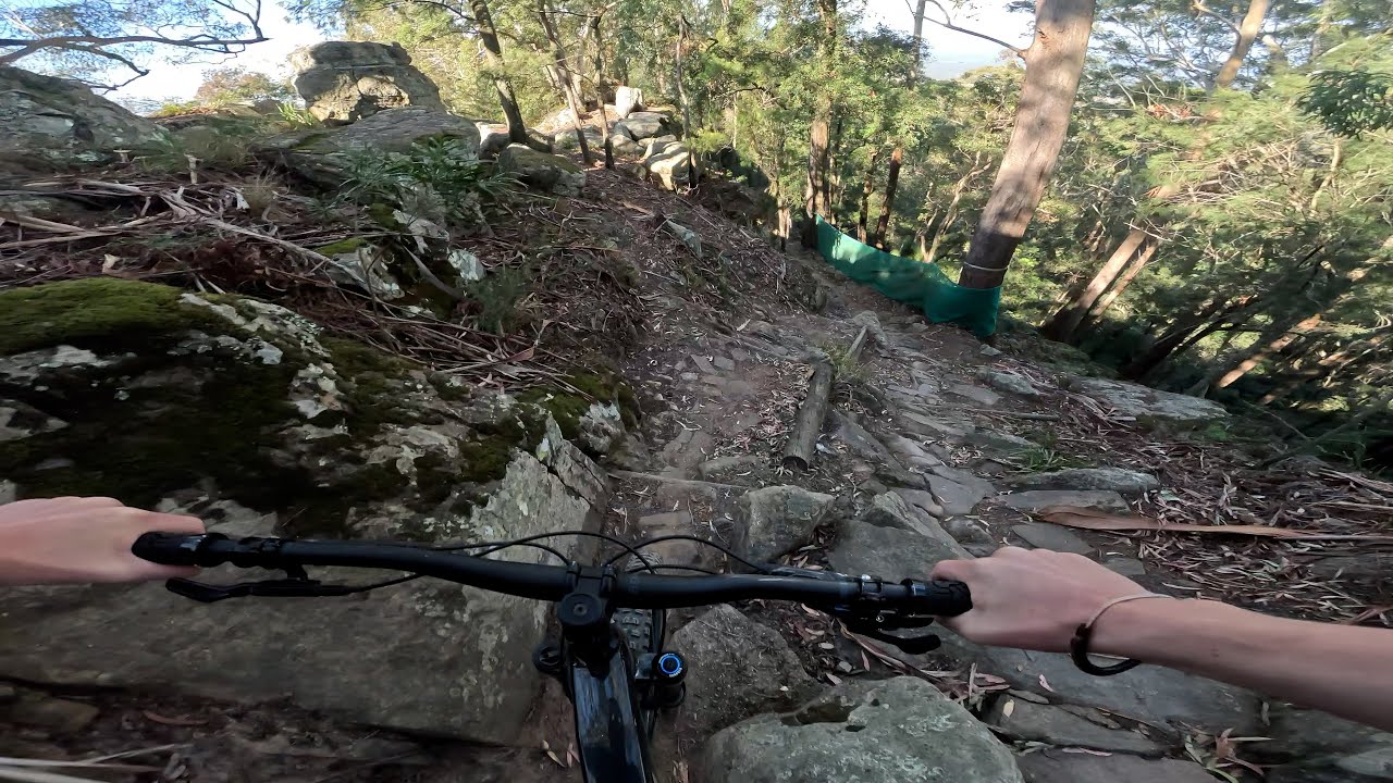 First time riding Awaba dh - YouTube