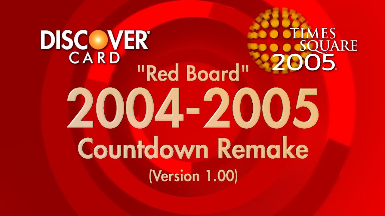 Discover Card "Red Board" 2004-2005 Countdown Remake (Version, 1.00 ...