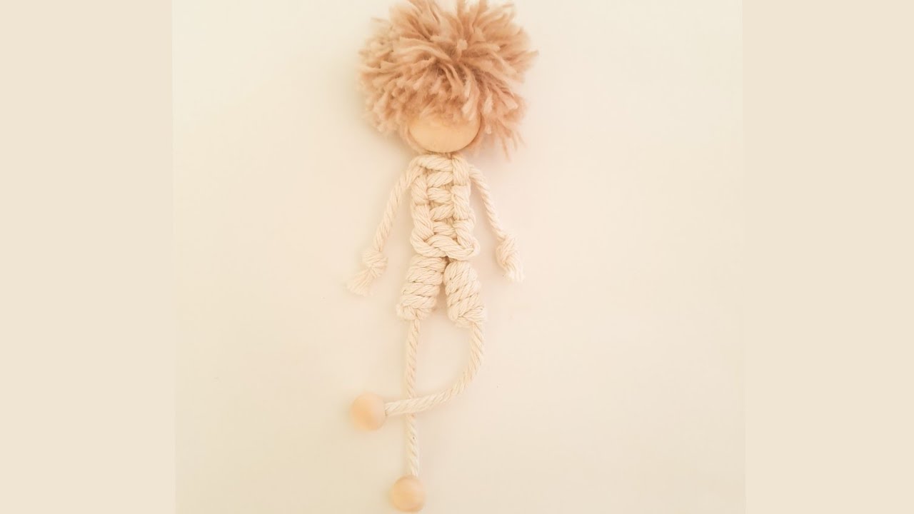 How To Macrame doll boy tutorial - YouTube