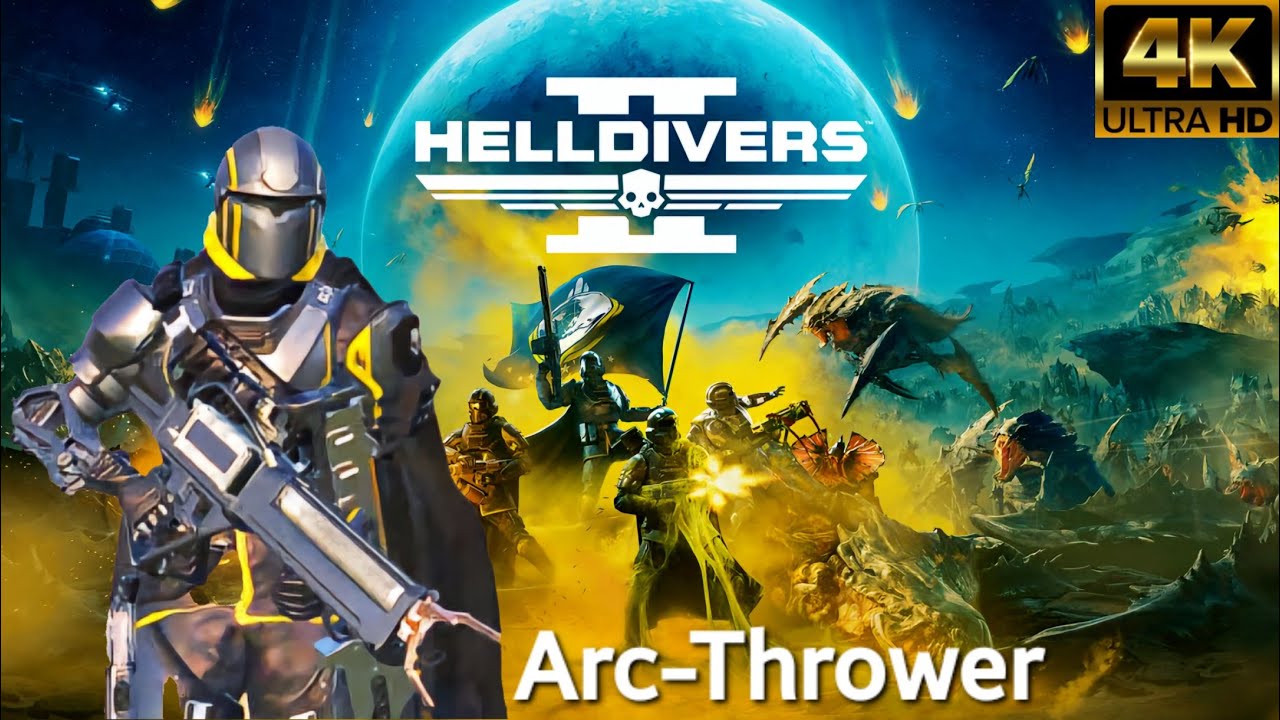 HELLDIVERS 2 4K 60FPS HDR PS5 Gameplay #Helldivers 2 arc thrower #PS5Share - YouTube