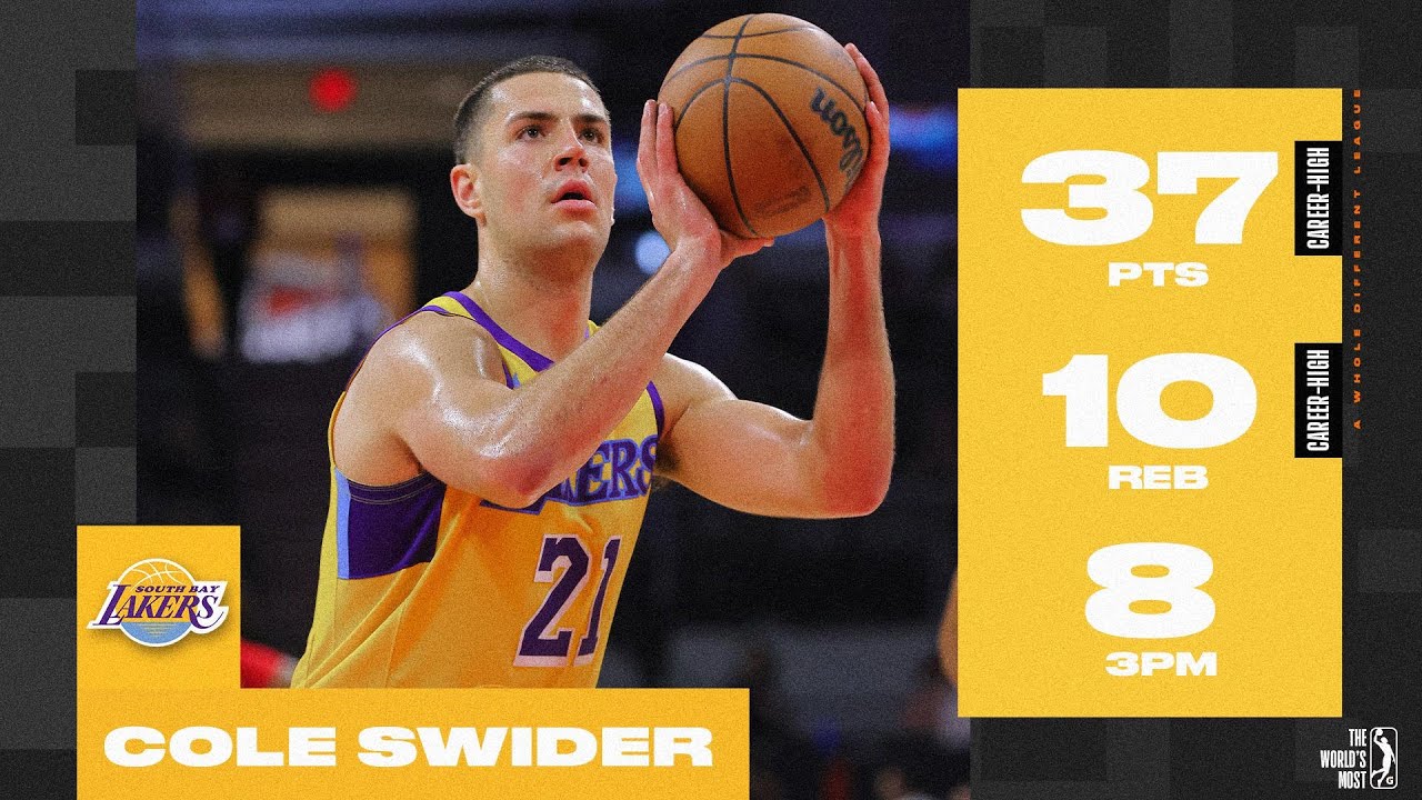 A CAREER-HIGH Night for Cole Swider as He Finished With 37 PTS and 10 ...