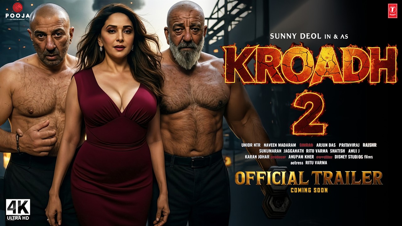 KROADH 2 - Official Trailer | Sunny Deol | Sanjay Dutt | Madhuri Dixit | New Movies Trailer 2025 ...