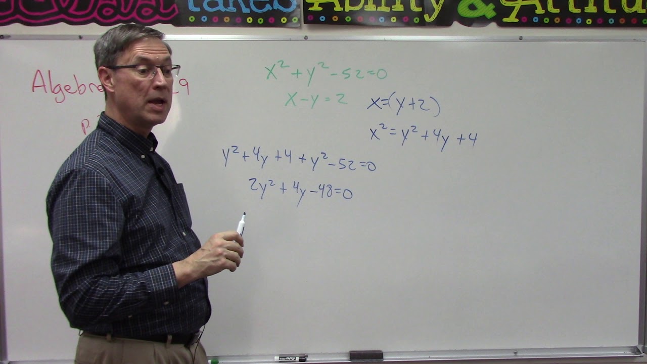 Algebra 2 1129 pages 26-27 - YouTube