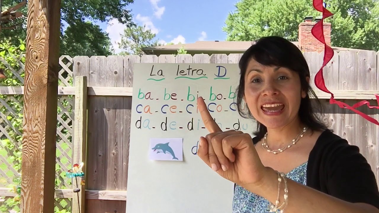 Clase Virtual La Letra D, The letter D in Spanish - YouTube