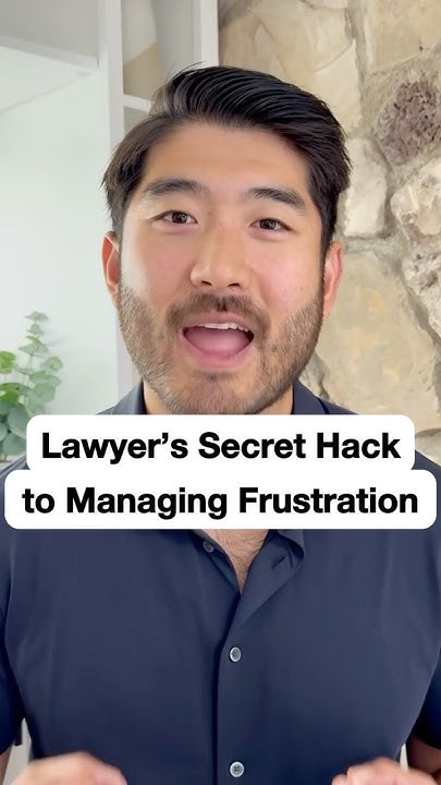 Lawyer’s secret hack to managing frustration #stressmanagement # ...