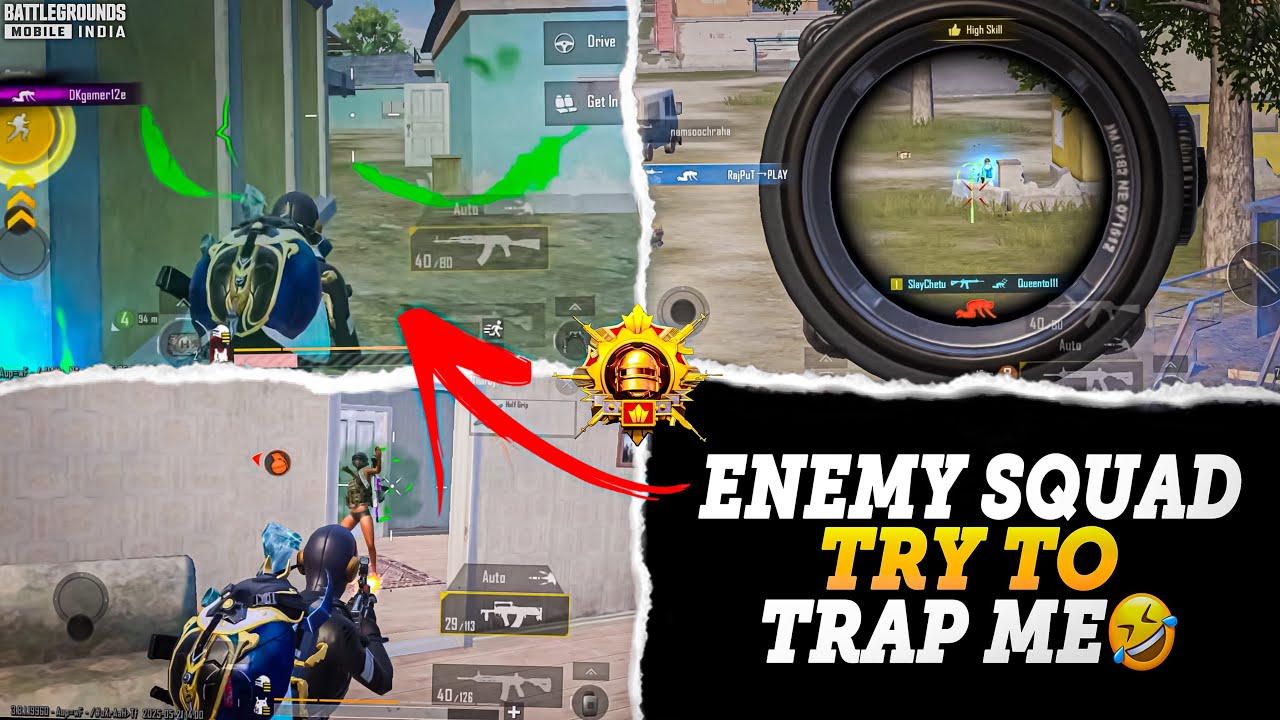 Enemy Try To Trap Me 🤣 Fastest 3 Finger Player In BGMI - YouTube