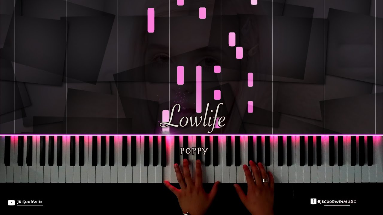 Poppy - Lowlife (Piano Cover) REACTIVE VISUALISER - YouTube
