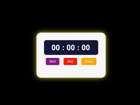 Stopwatch || How to make stopwatch using html, CSS, JS || Projects for ...