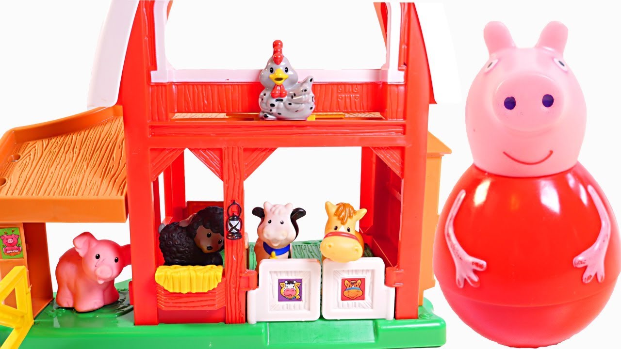 Mejores Videos Para Niños - Peppa Pig Weebles Little People Farm Fun ...